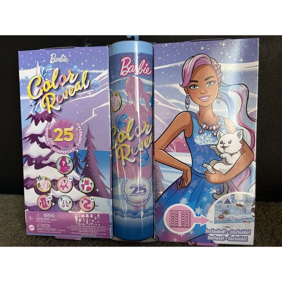 Mattel | Toys | Barbie Color Reveal Advent 222 Calendar 25 Surprises ...